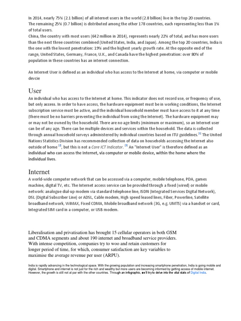 Individual Who Can Access The Internet, Via Computer or Mobile Device ...