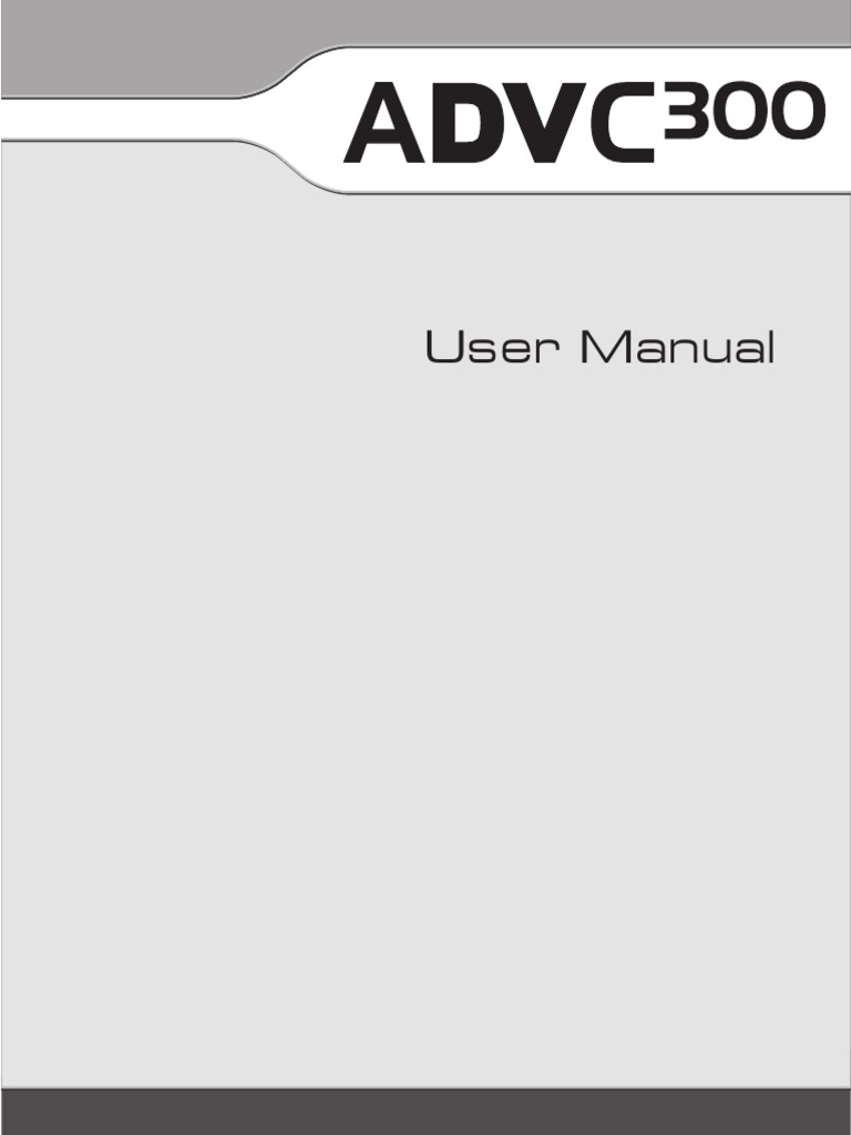 Advc300 PDF | PDF | Installation (Computer Programs) | Video