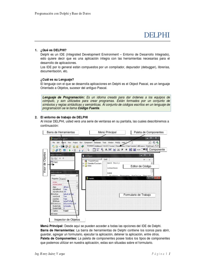 Delphi Con Base de Datos MySQL PDF | PDF | Objeto (informática ...
