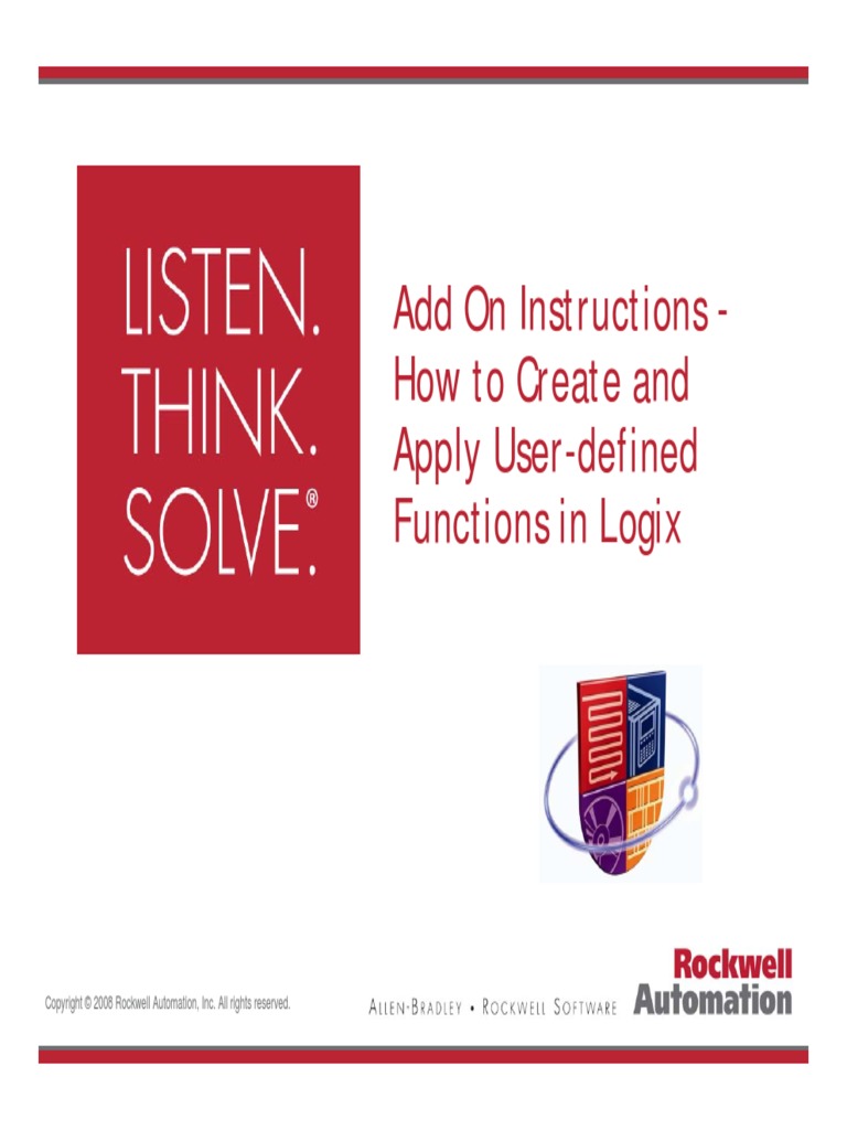 Add On Instructions - How To Create and Apply User-Defined Functions in ...