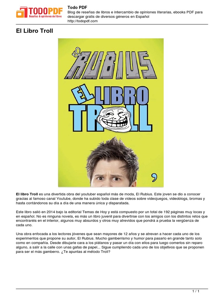 El Libro Troll PDF | PDF | Internet