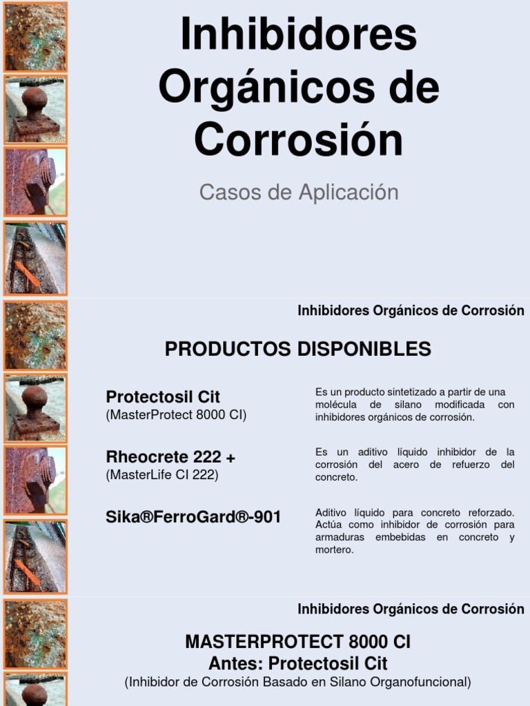 Inhibidores de Corrosión | PDF | Corrosión | Hormigón