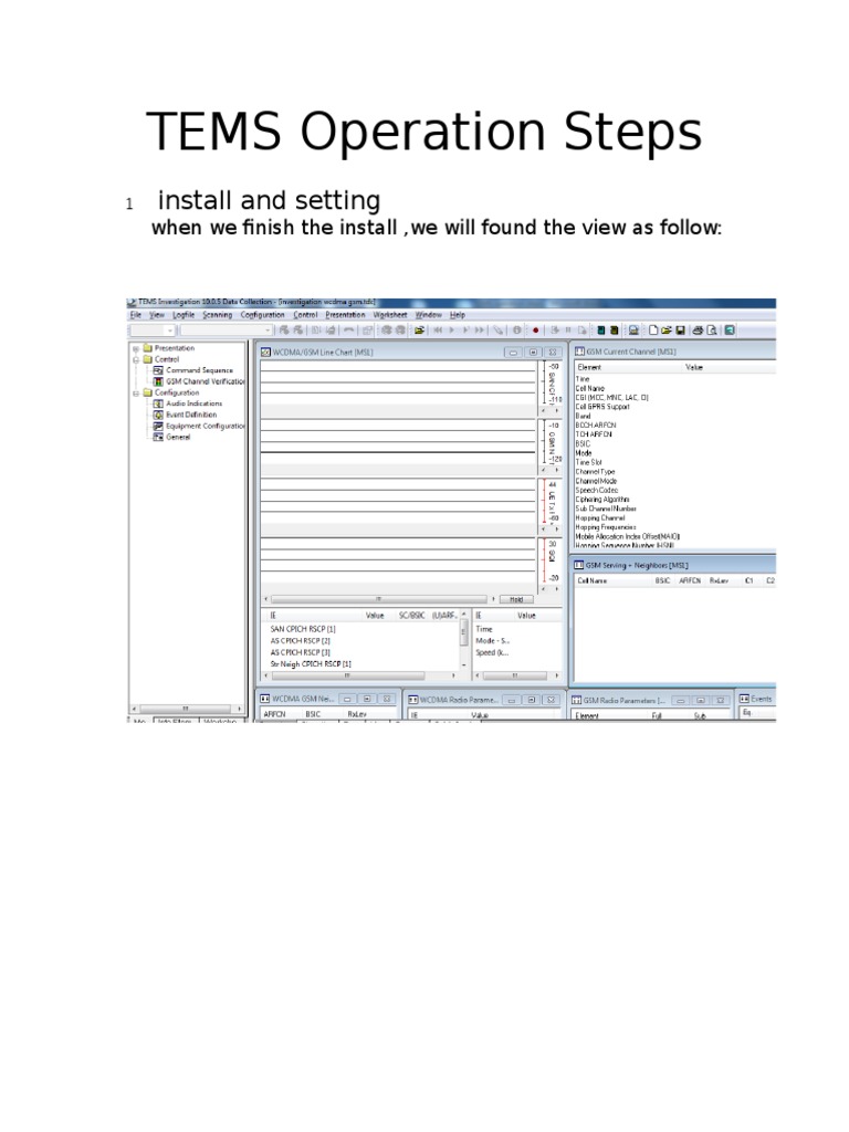 TEMS Operation Steps Guide | PDF | Computer Architecture | Software