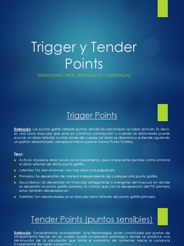 Trigger y Tender Points | PDF | Músculo | Fibromialgia