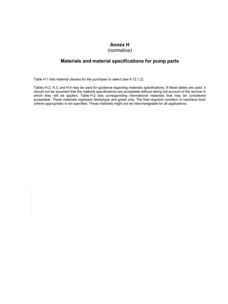 Material API 610 | PDF | Stainless Steel | Pipe (Fluid Conveyance)