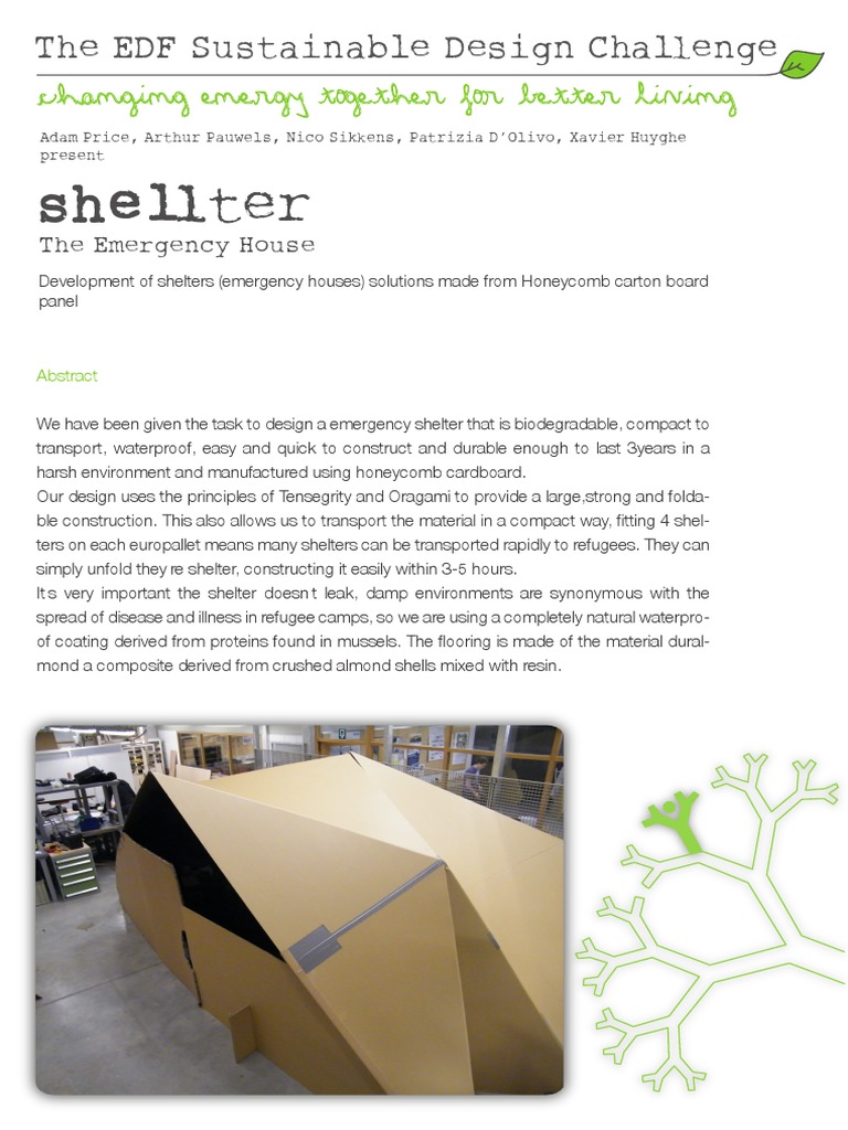 Shellter EDF Design Challenge | PDF