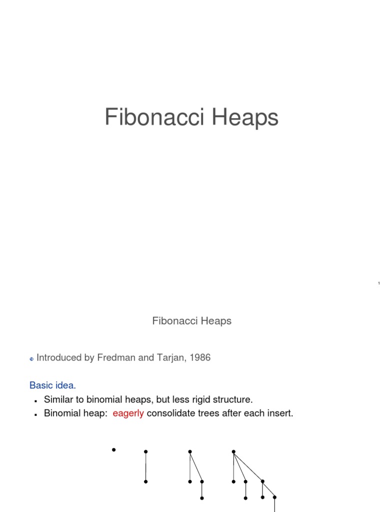 Fibonacci Heap Pdf Algorithms And Data Structures Algorithms