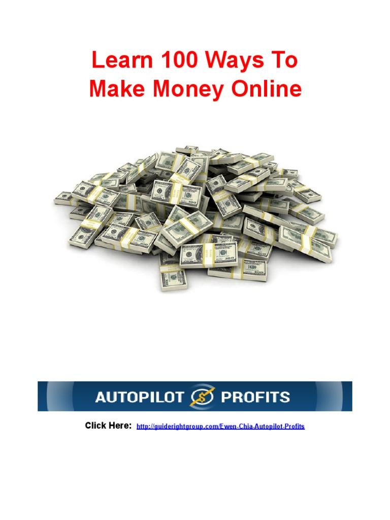 100 Ways To Make Money Online | PDF | Internet Forum | Online Services