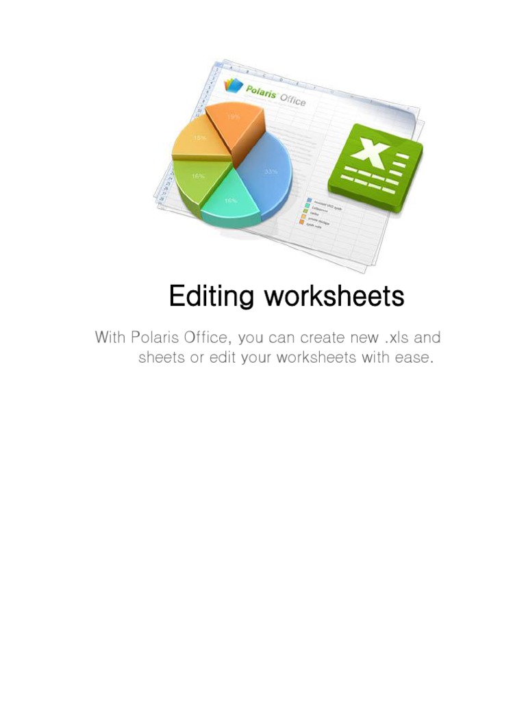 An In-Depth Guide to Editing and Formatting Worksheets in Polaris Office | PDF | Icon (Computing ...