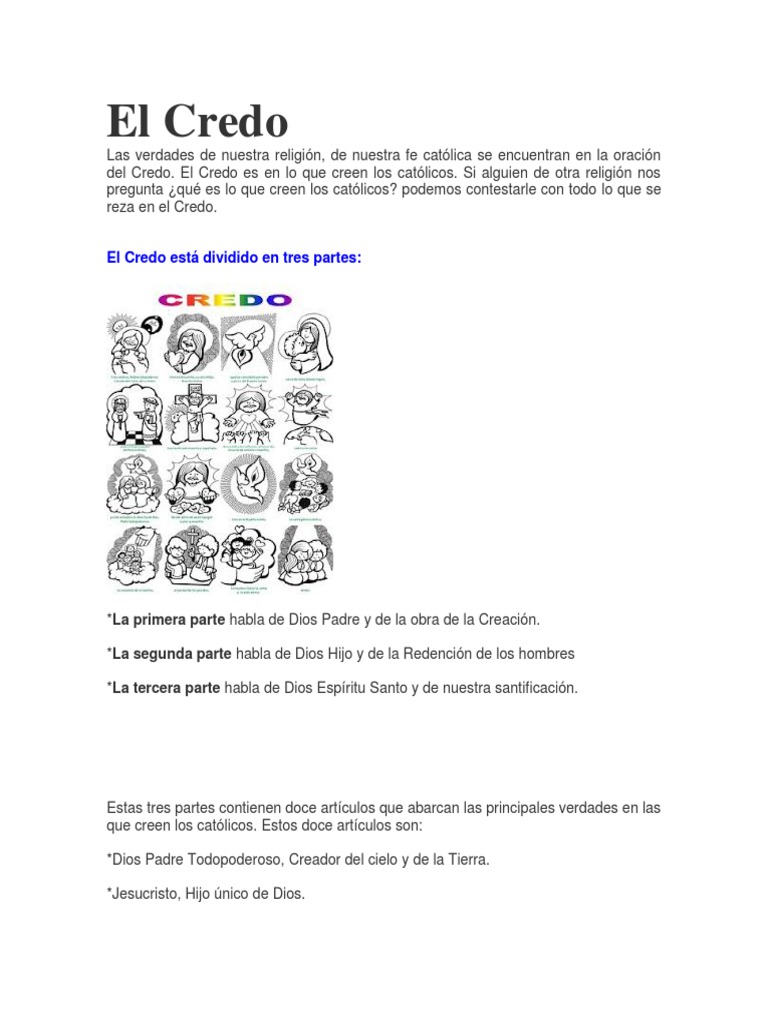 El Credo | PDF | Historia | Religión y espiritualidad
