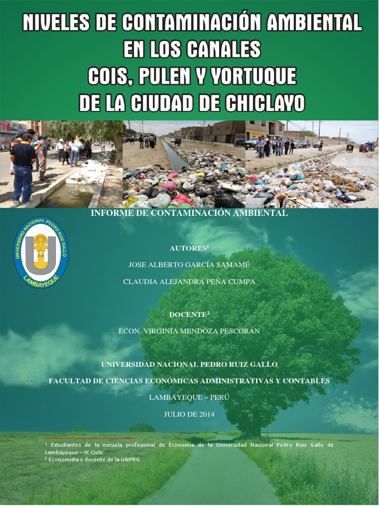 Contaminacion Ambiental en Los Canales Cois, Pulen y Yortuque de La ... Contaminacion Ambiental en Los Canales Cois, Pulen y Yortuque de La ...