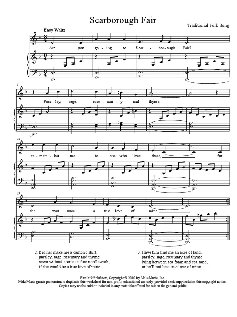 Scarborough Fair | PDF