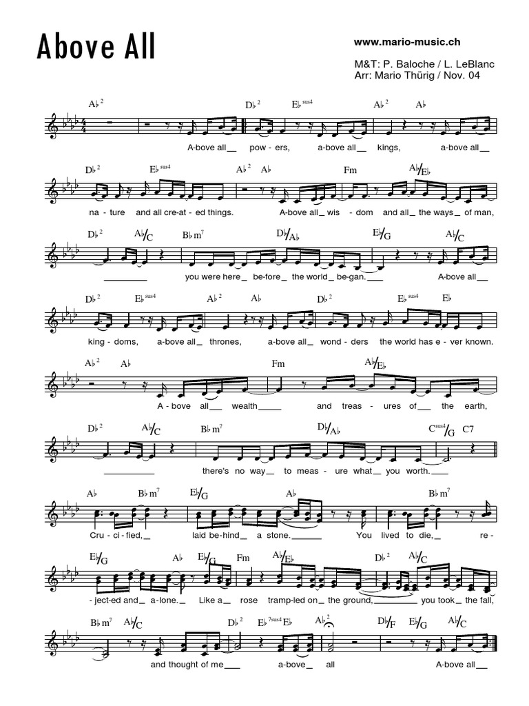 Above All - Michael W. Smith