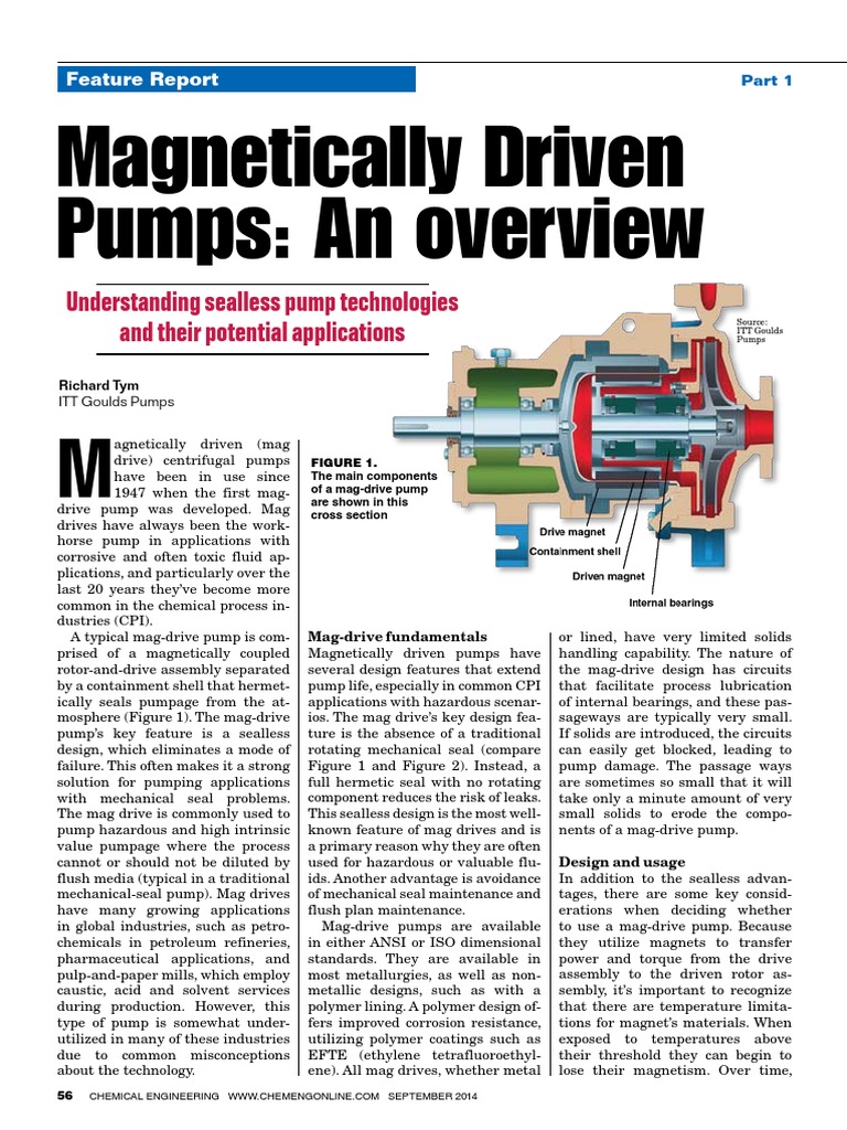 Mag Drive Pumps | PDF | Pump | Bearing (Mechanical)