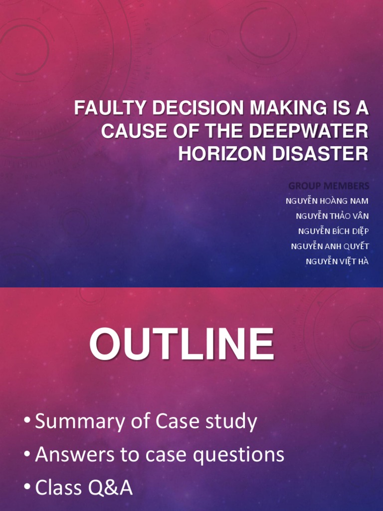 Decision-Making Flaws in BP Disaster | PDF | Bp | Decision Making