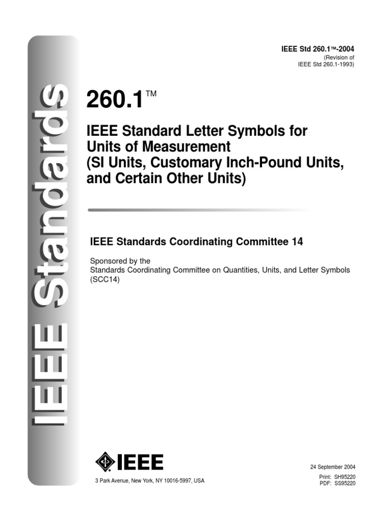 IEEE STD 260.1-2004 (Revision of IEEE STD 260.1-1993) - IEEE STD Letter ...