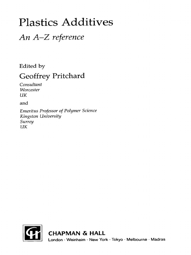 Polymer-Plastics Additives PDF | PDF | Plastic | Epoxy