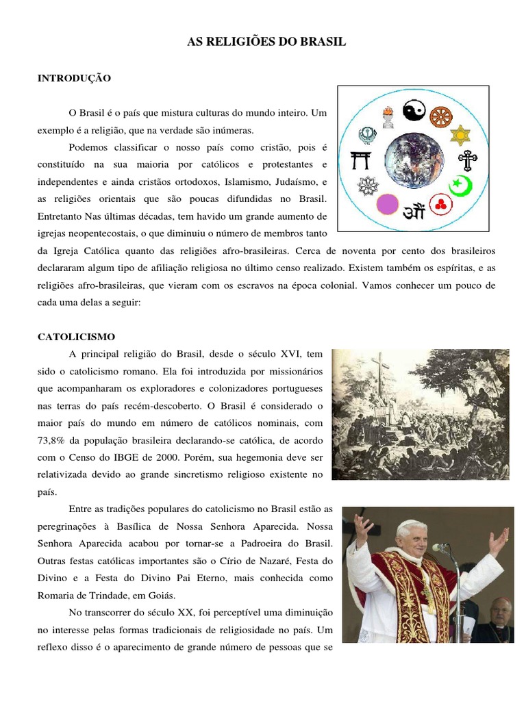 Algumas Religiões No Brasil | PDF