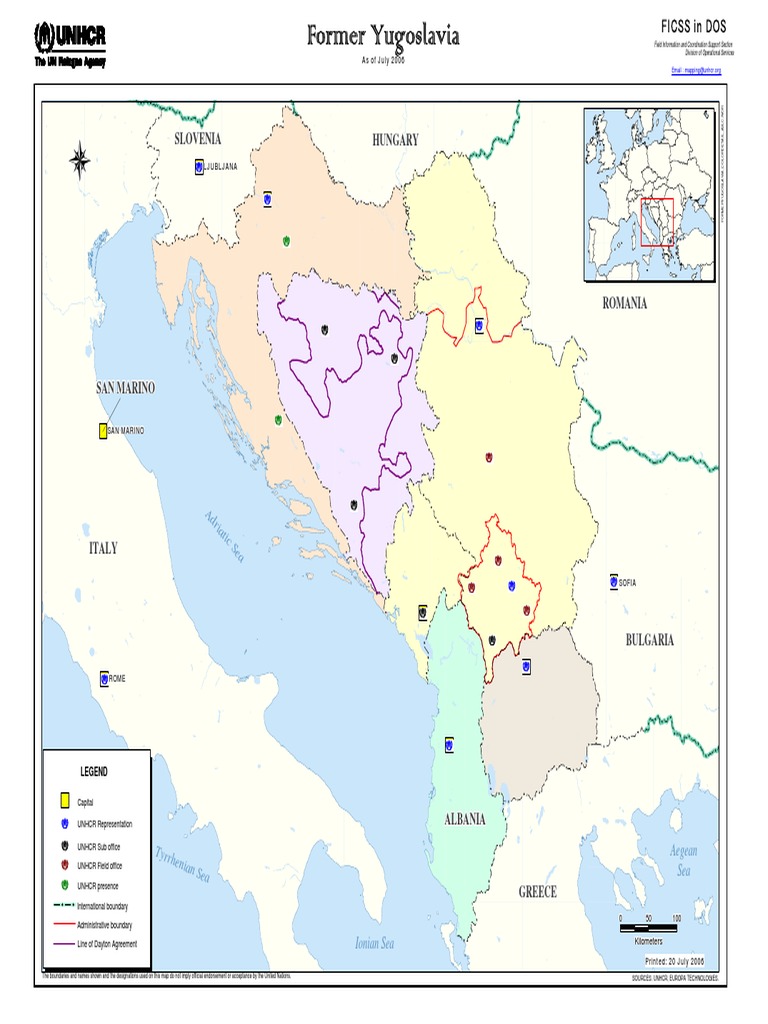 Yugoslavia Map and Capital Information | PDF