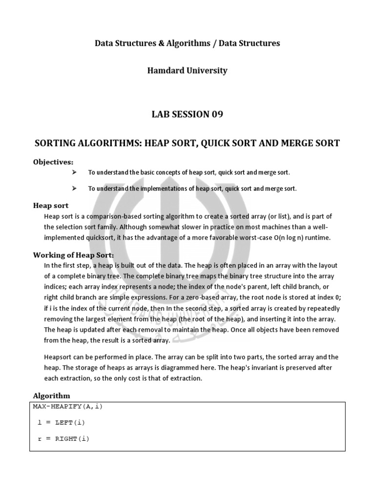 Lab 09 Download Free Pdf Algorithms And Data Structures Computer Programming 0647