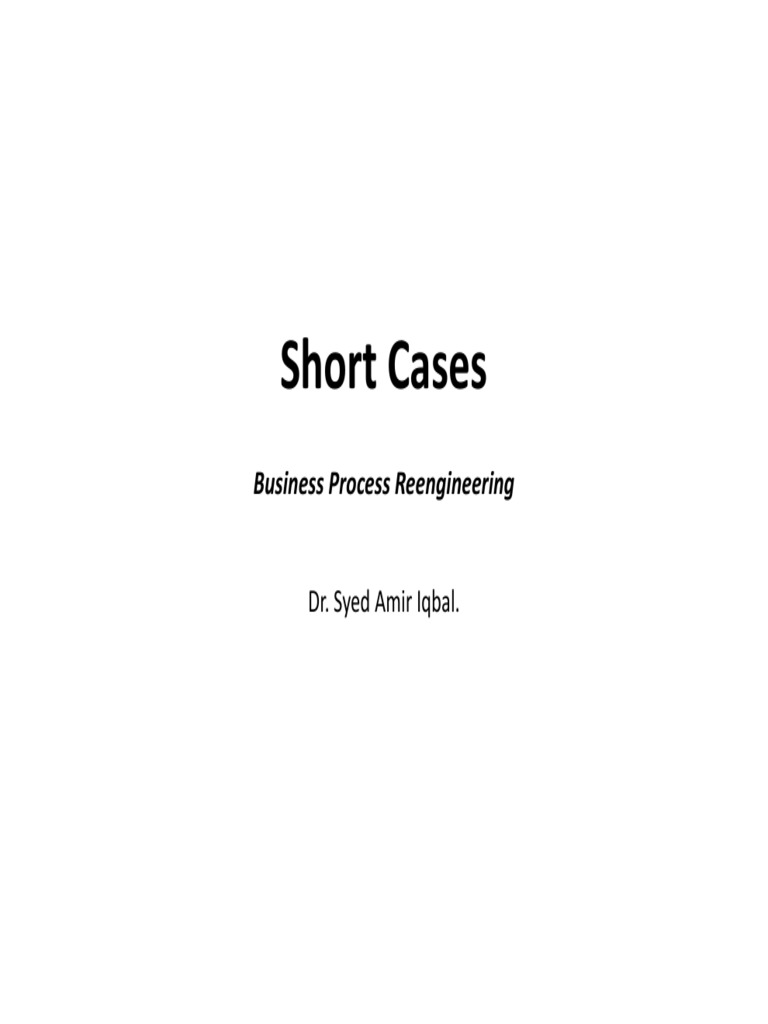 Caselets BPR | PDF