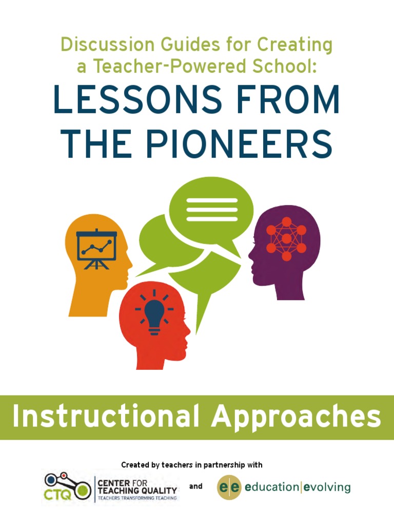 Instructional Approaches - Discussion Guides For Creating A Teacher ...