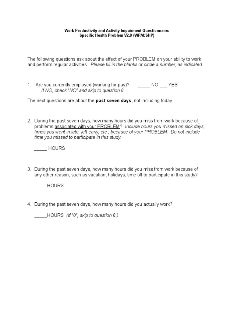 If NO, Check "NO" and Skip To Question 6 | PDF