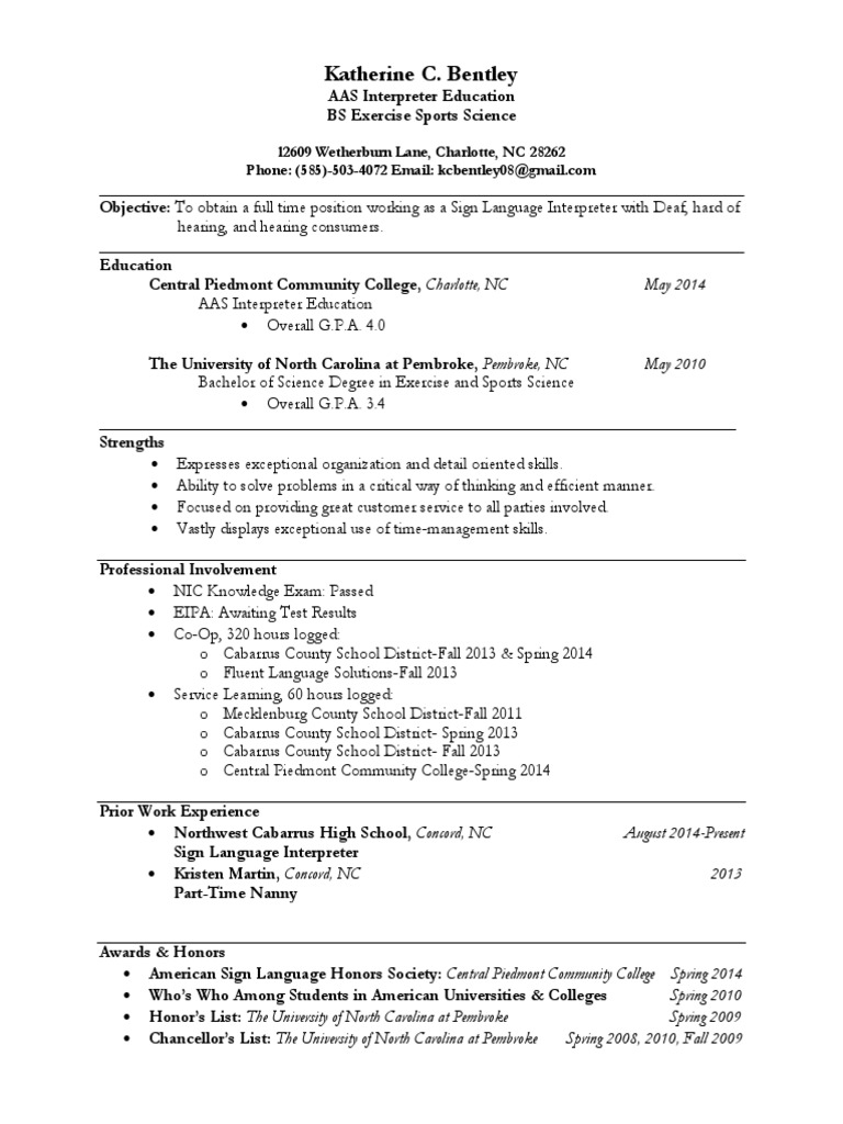 Resume For Monroe County | PDF