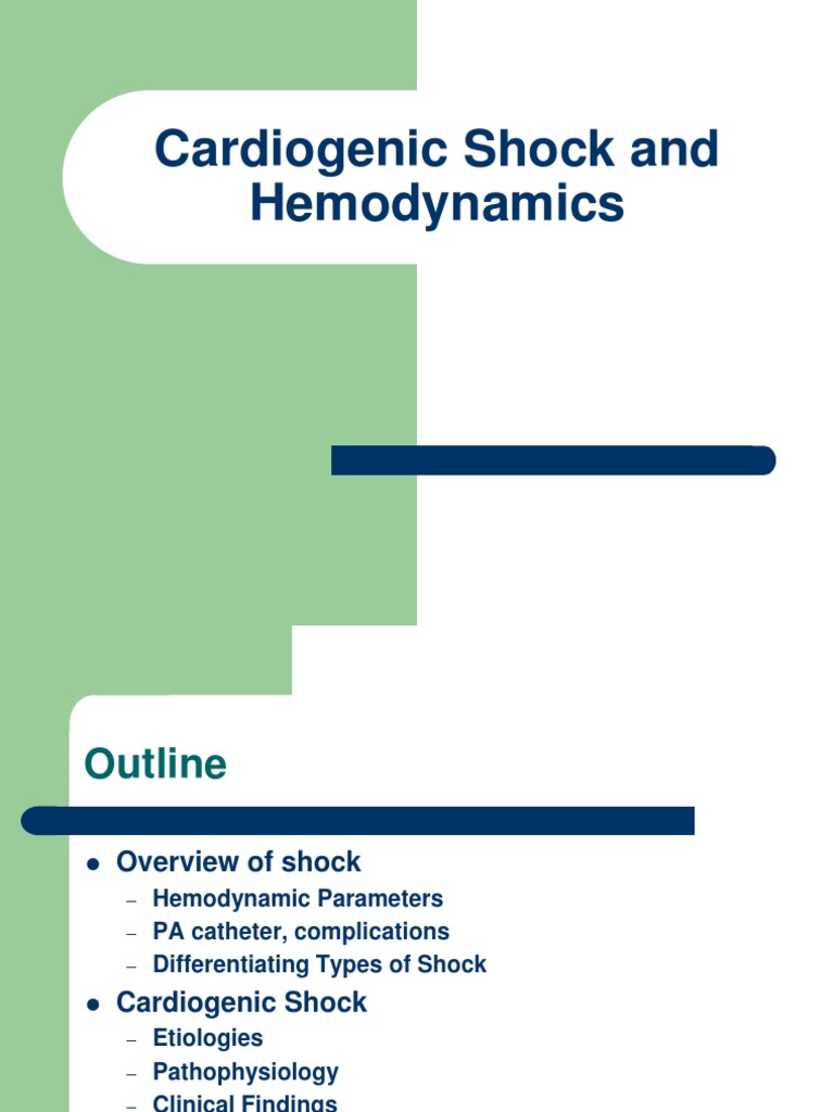 Cardiogenic Shock | PDF | Shock (Circulatory) | Heart