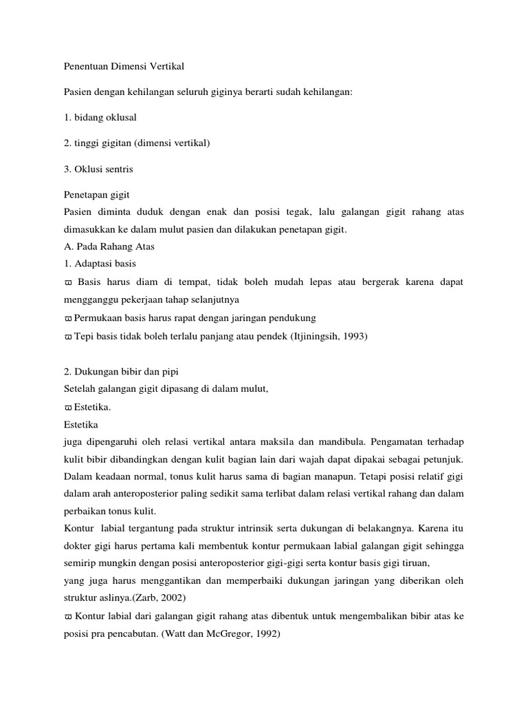 Penentuan Dimensi Vertikal GTL | PDF