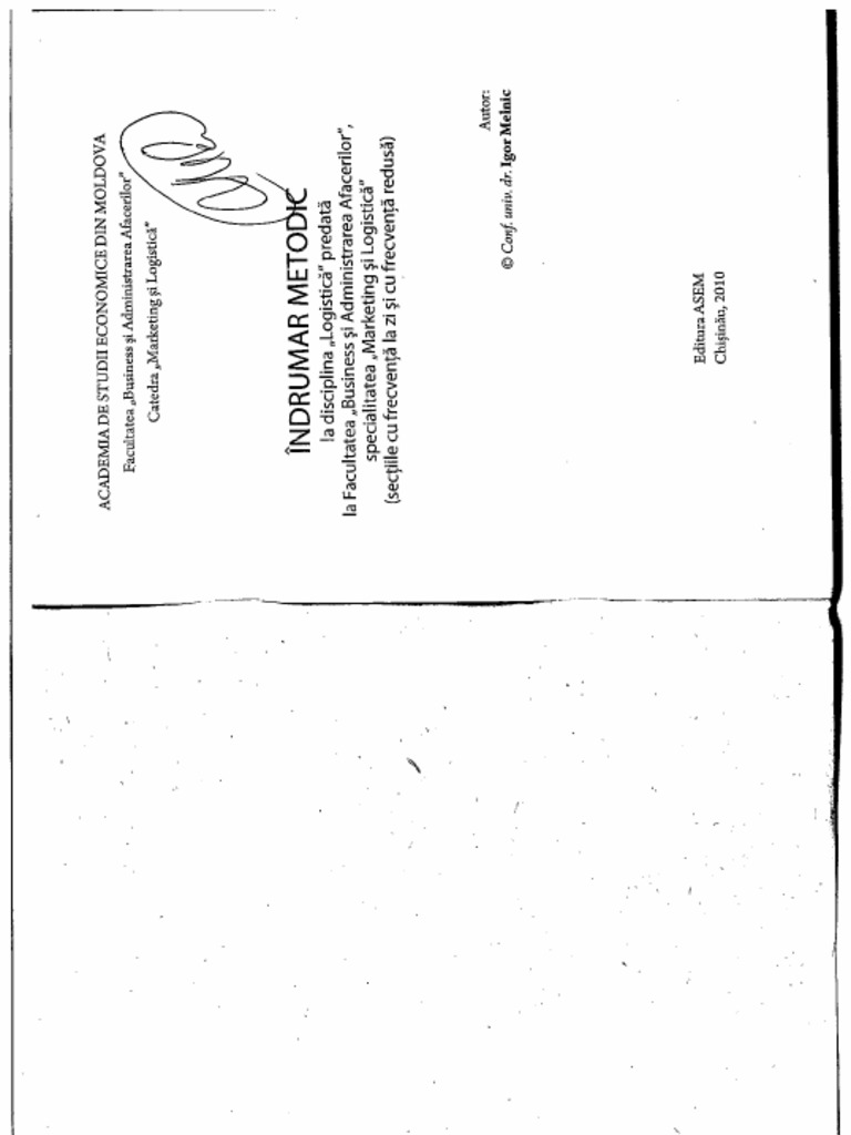 Curs Succint La Logistica Pdf. (Conspecte - MD) MelnicI PDF | PDF