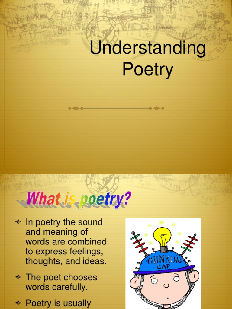 Understanding Poetry | PDF | Rhyme | Limerick (Poetry)