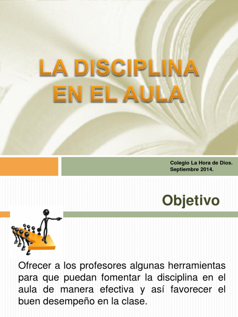 La Disciplina en El Aula PP | PDF | Disciplinas | Maestros