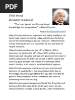 Albert Einstein Speech | PDF