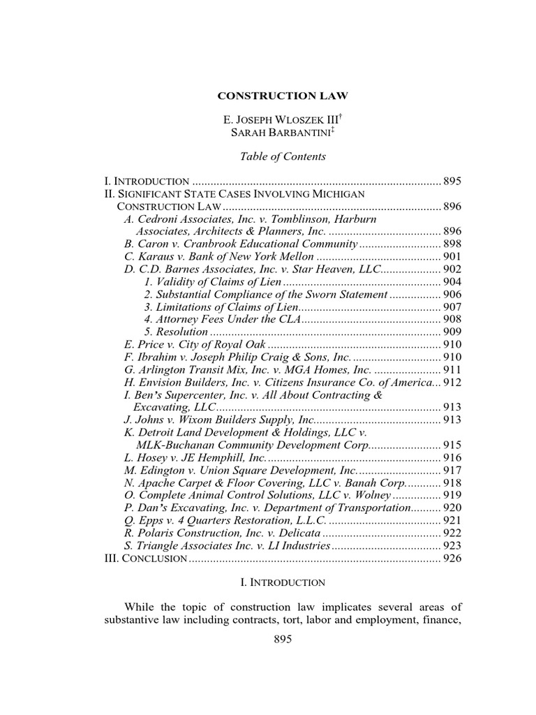 Construction Law | PDF | Lien | Foreclosure