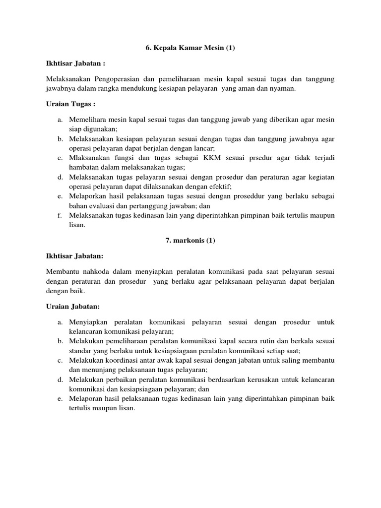 Ikhtisar Jabatan | PDF