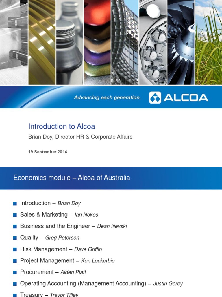 L1 - Introduction To Alcoa | PDF | Aluminium | Mining