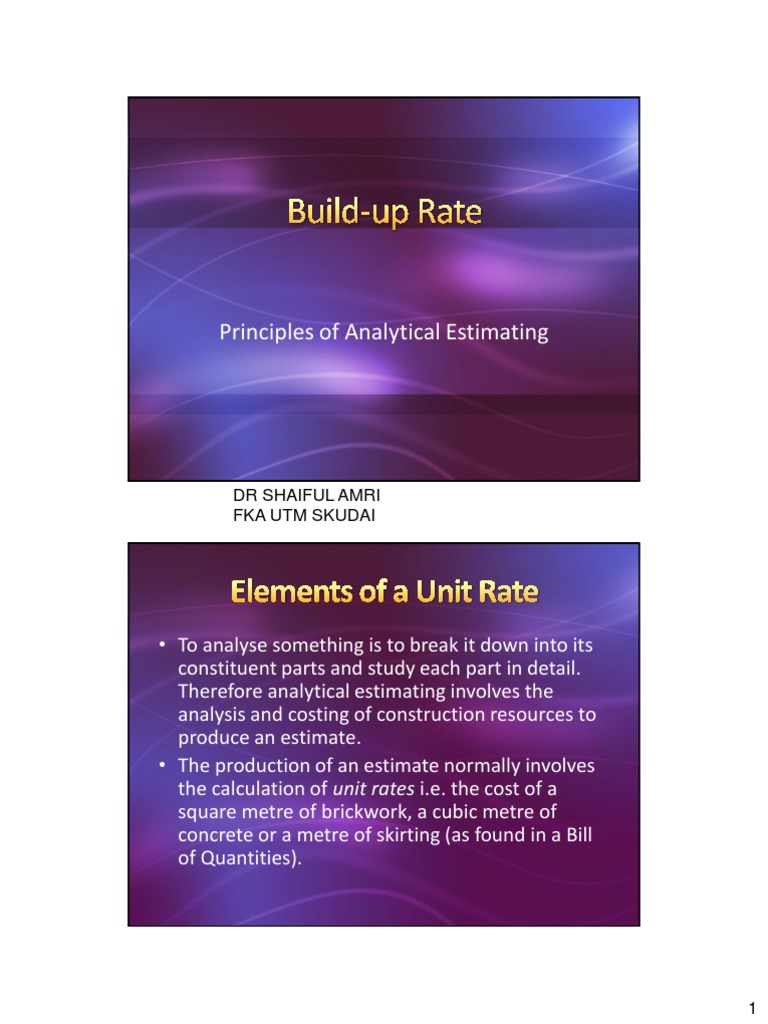 L2 Build Up Rates | PDF | Labour Economics | Profit (Economics)