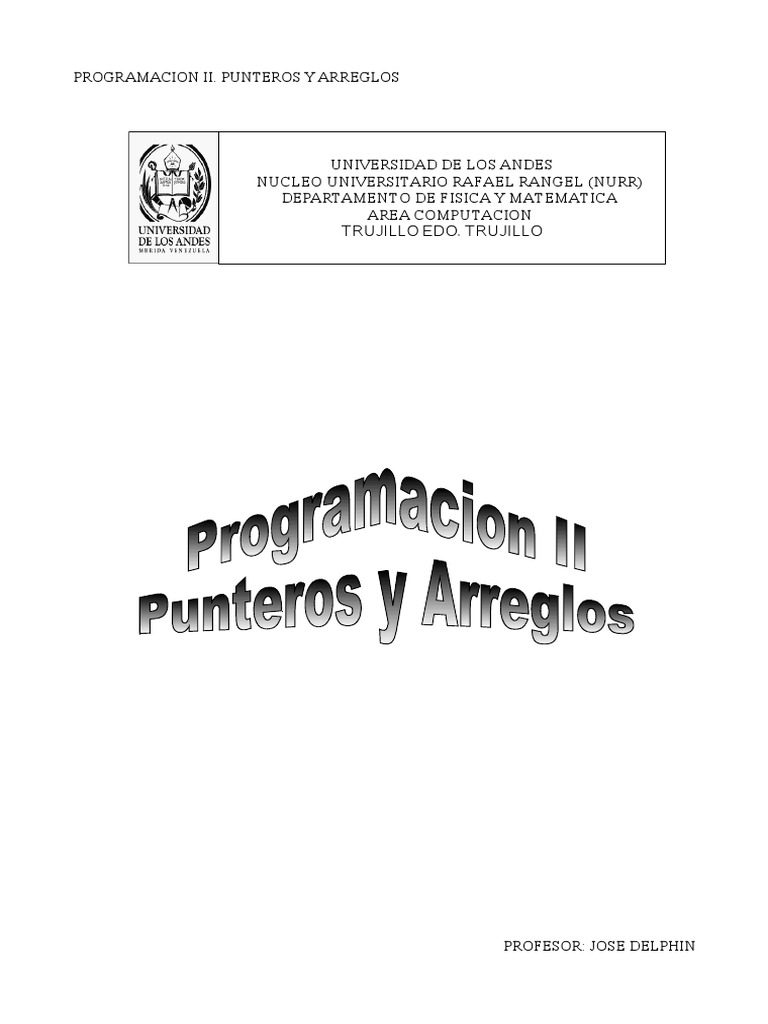 Punteros y Arreglos en C++ | PDF | Informática