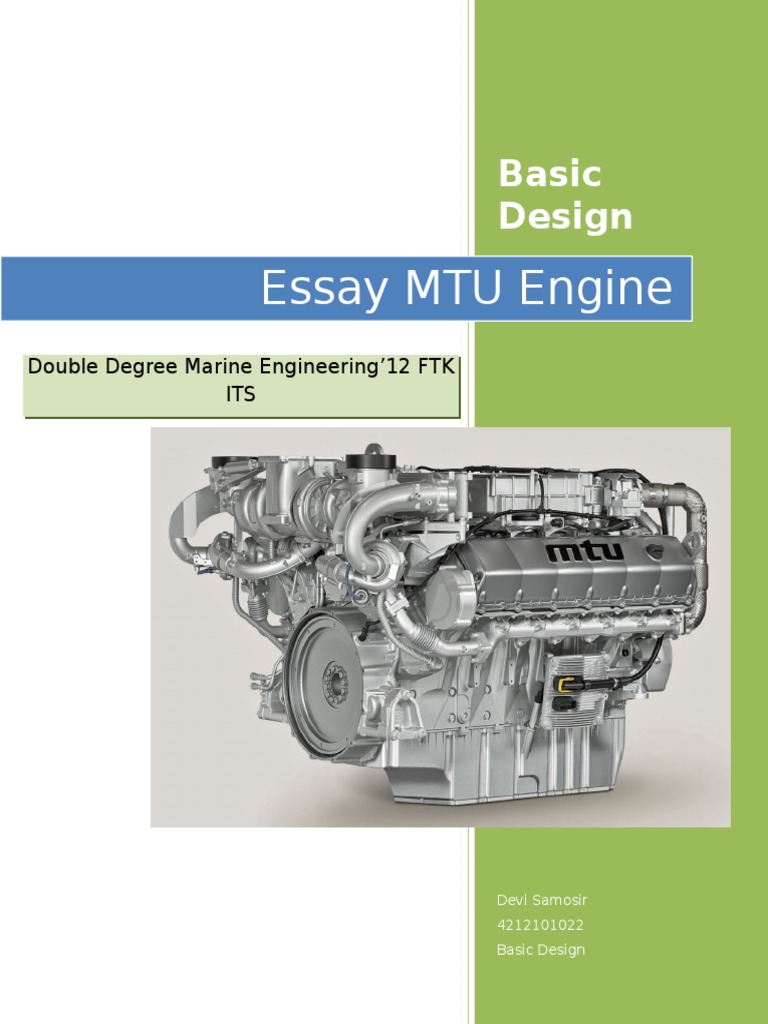 MTU Engine | PDF | Marine Propulsion | Diesel Engine