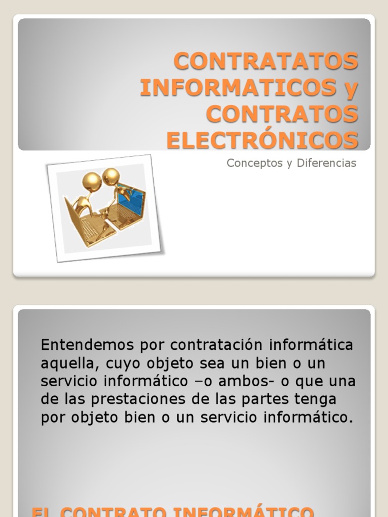 Contratos Informáticos vs Electrónicos | PDF | Internet | Informática y ...