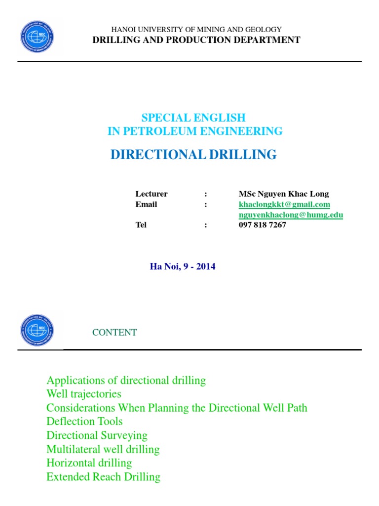 00 Special English - Directional Drilling PDF | PDF | Geotechnical ...