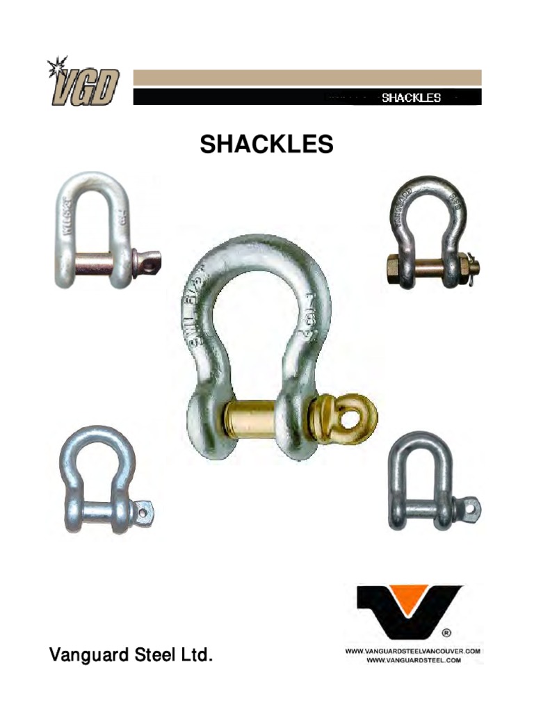 Shackles Vanguard | PDF | Screw | Manufactured Goods