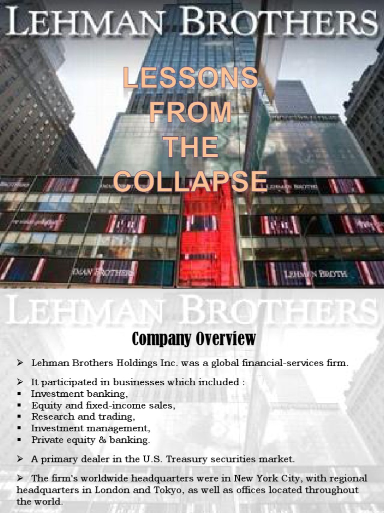 Lessons From Collapse - Lehman Brothers (Eco) | PDF | Lehman Brothers ...