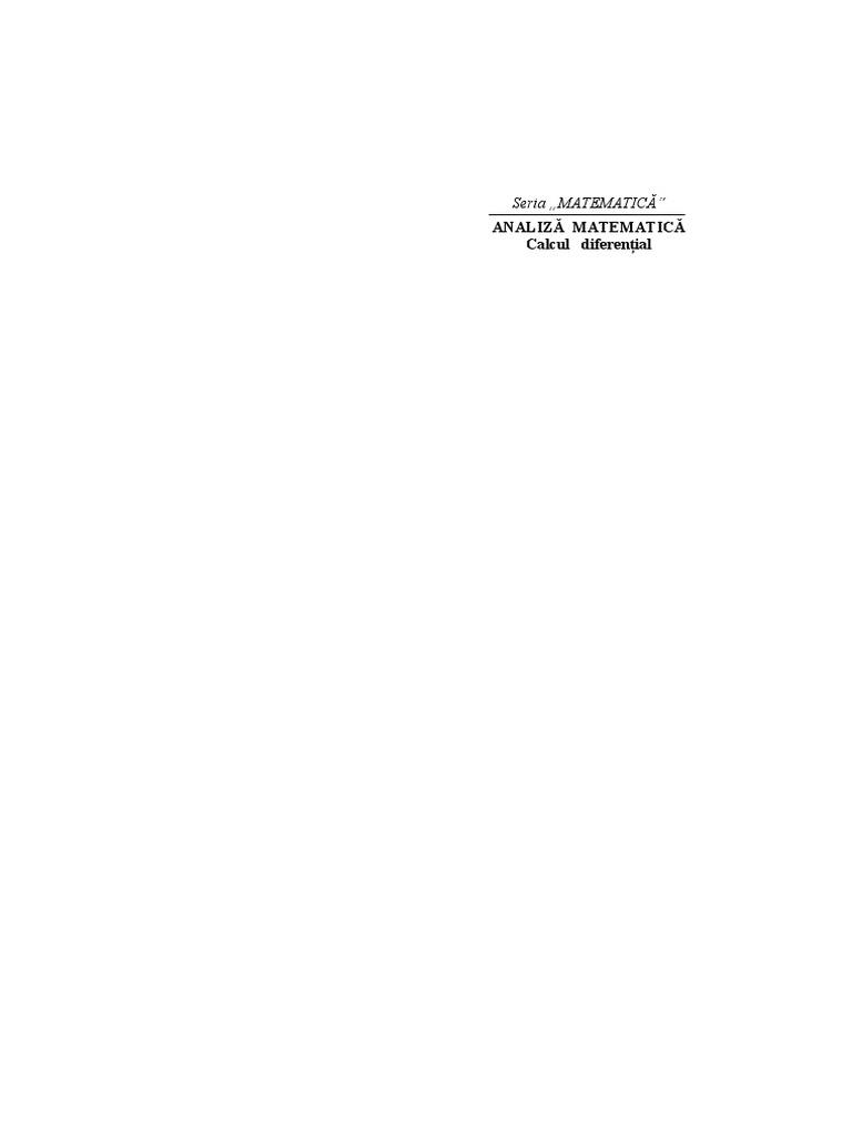 Siruri Analiza Matematica | PDF