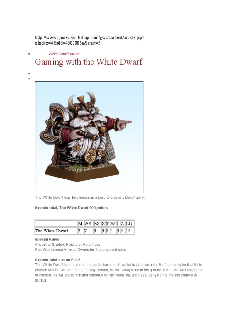 White Dwarf Rules 8th Ed. Feb 2014 | PDF | Fantasy | Unrest