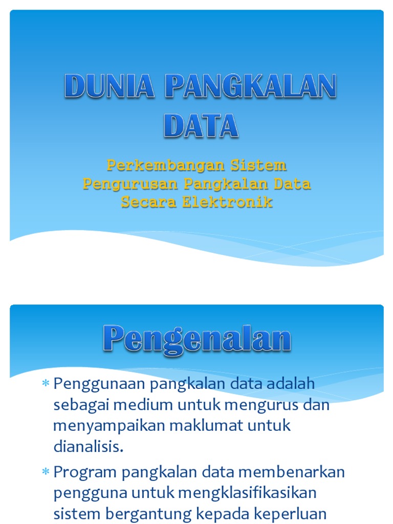 Dunia Pangkalan Data | PDF