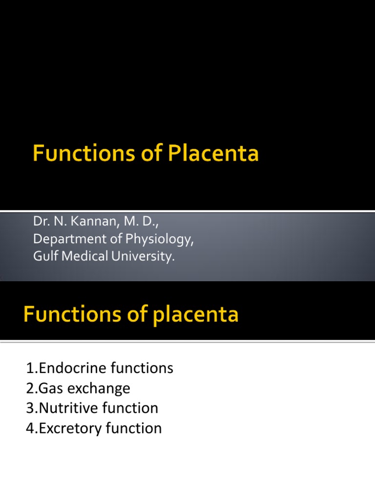 Functions of Placenta | Download Free PDF | Luteinizing Hormone ...
