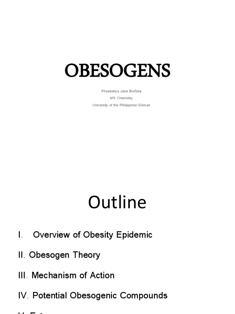 OBESOGENS | PDF | Adipocyte | Adipose Tissue