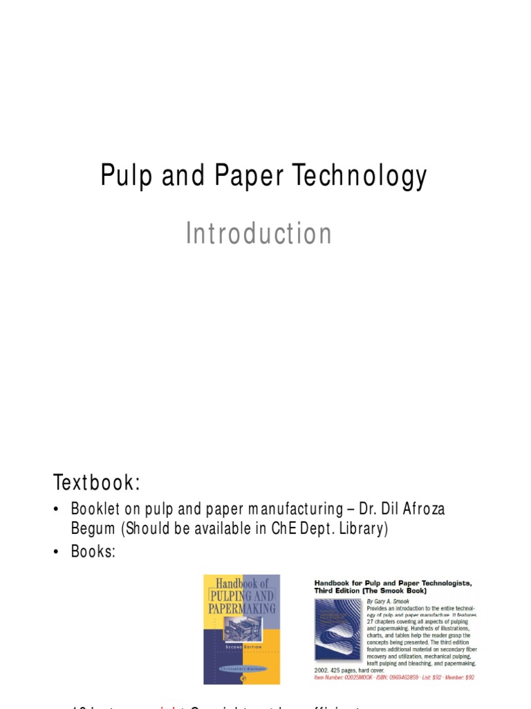 Pulp and Paper Technology | PDF